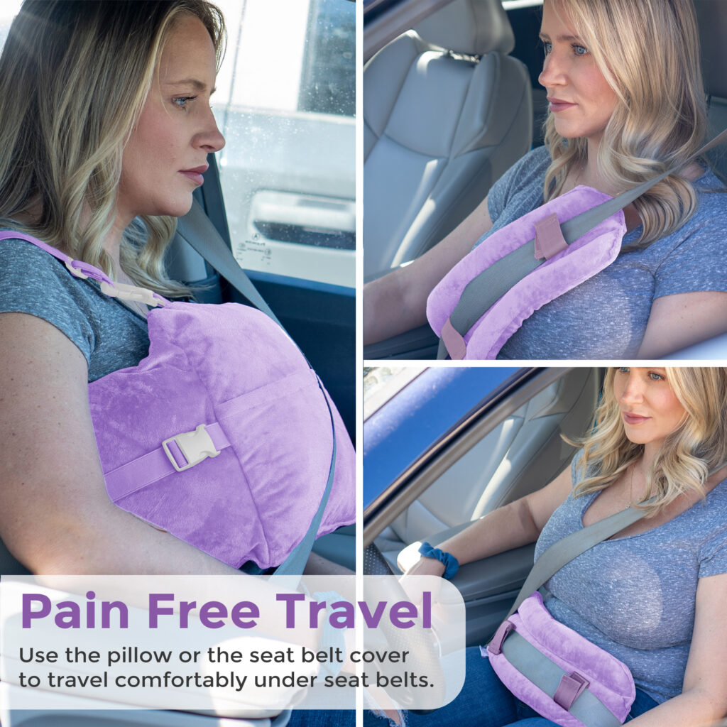 Zomaple Mastectomy Pillow with Strap – Post Surgery Pillow, Breast ...